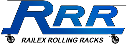 Railex 1380 Heavy Duty Rolling "Z" Rack - Rolling Garment Racks by Railex