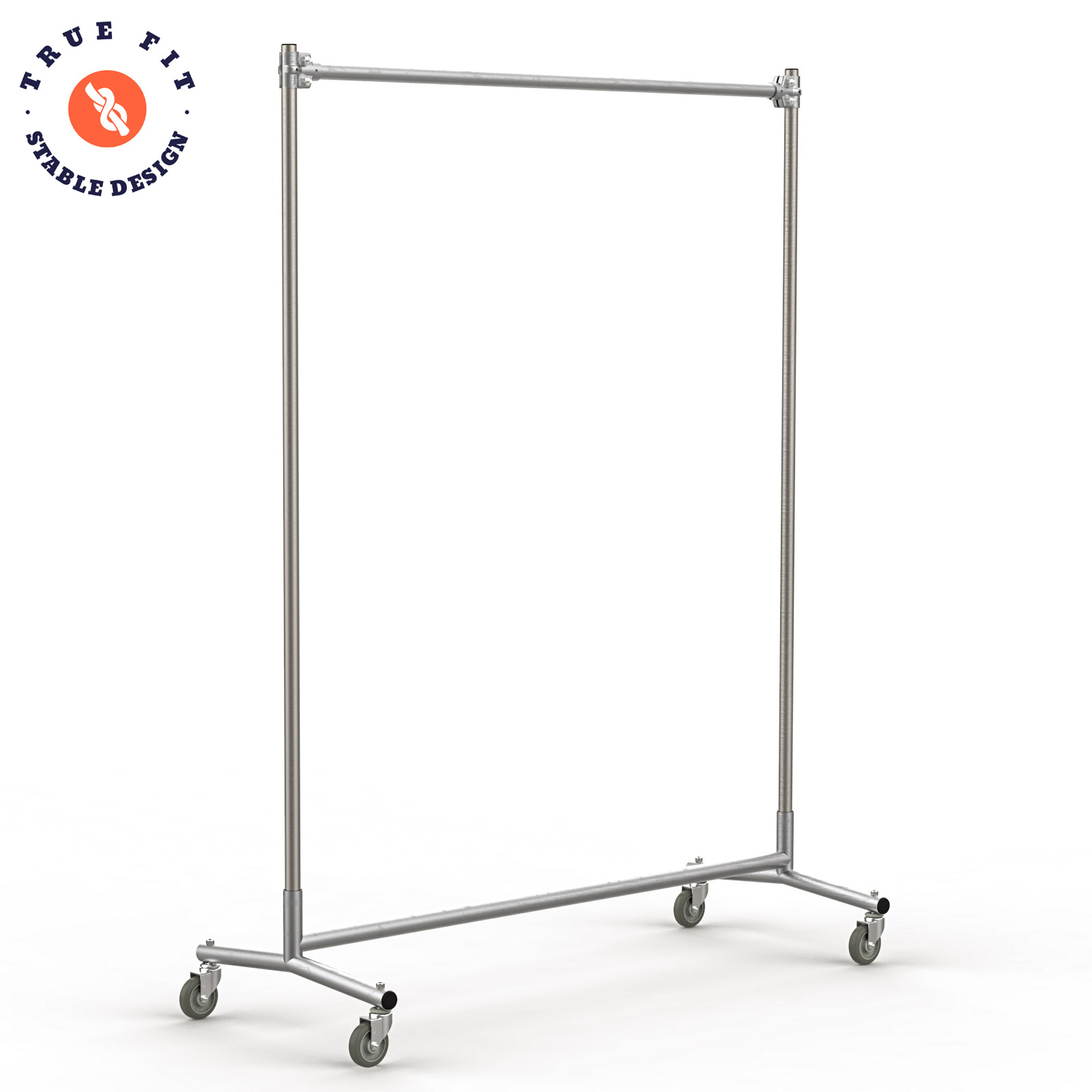 Railex 1307 Medium Duty Rolling "H" Rack - Rolling Garment Racks by Railex